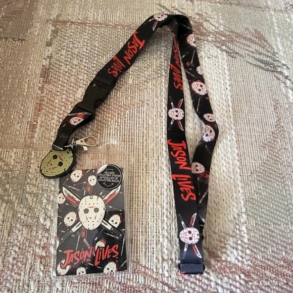 Accessories | New Friday The 13th Jason Lives Id Lanyard Badge Holder ...